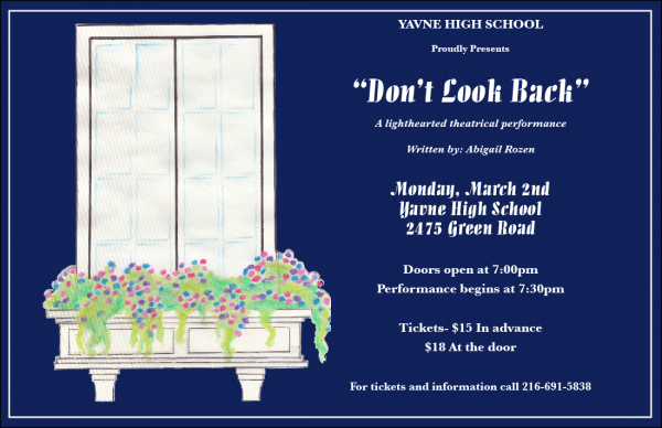Yavne High School Proudly Presents “Don’t Look Back”