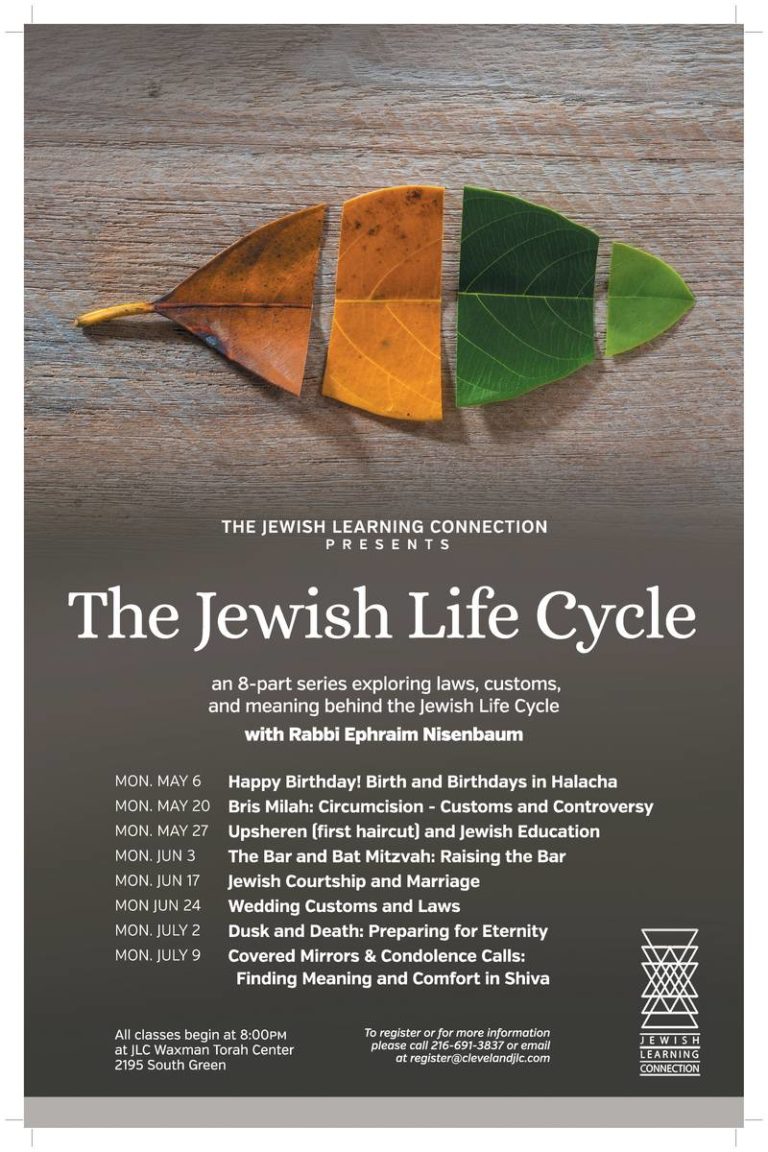 Jewish Learning Connection Explores the Jewish Life Cycle