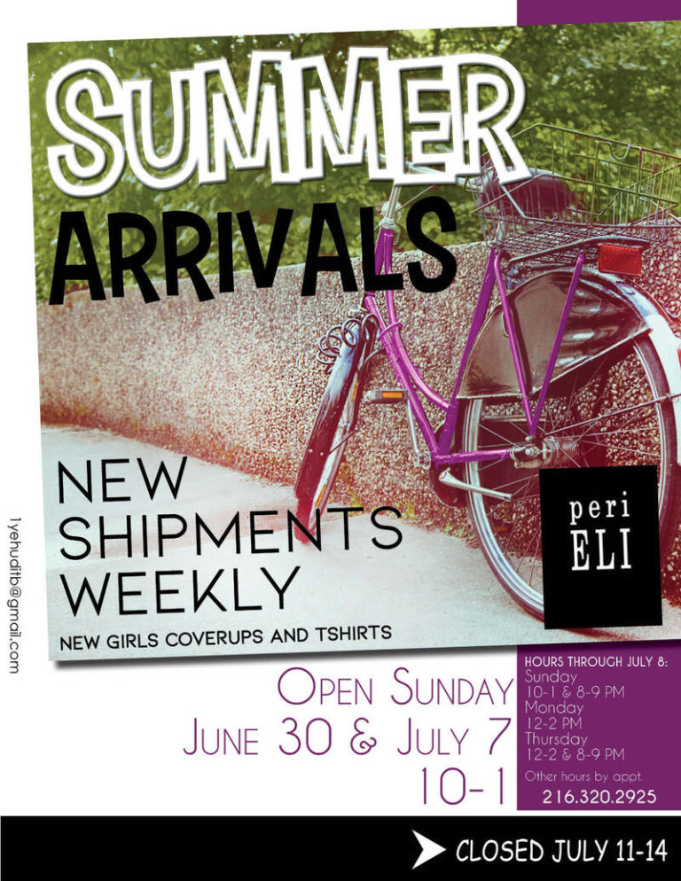 Peri Eli Summer Arrivals