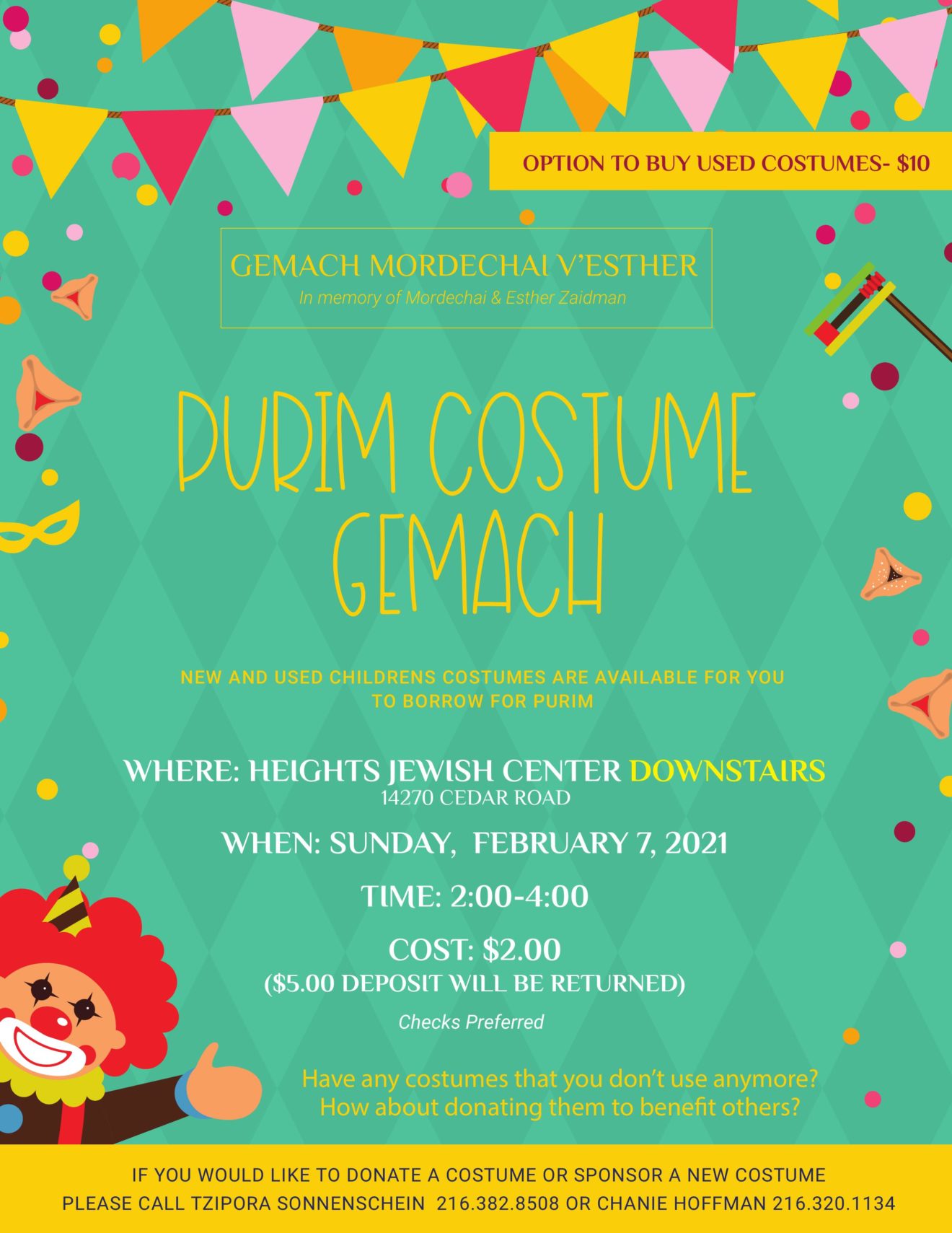 Purim Costume Gemach!