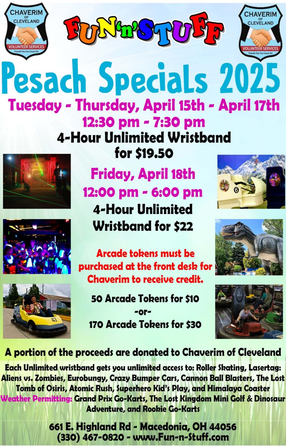 Chaverim Pesach Special at Fun n Stuff!